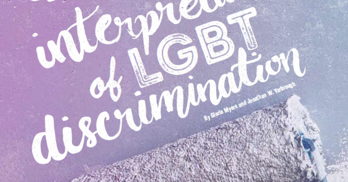 Changing Interpretations of LGBT Discrimination | ACC Docket